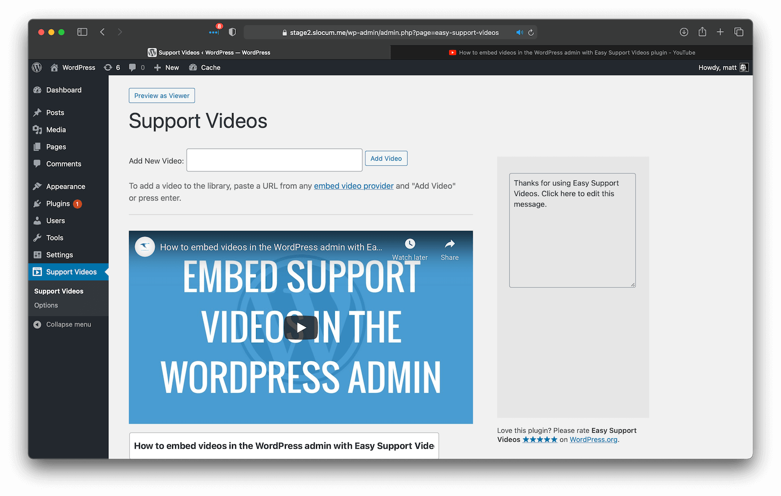 Screenshots - Easy Support Videos